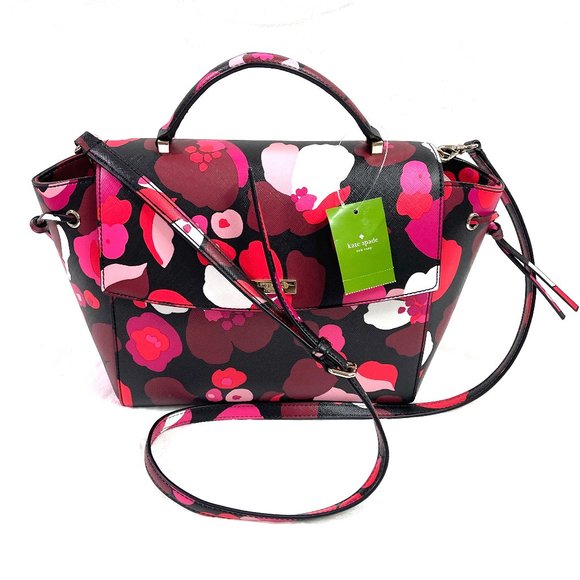kate spade | Bags | Nwt Auc Kate Spade Laurel Way Lilah Florall Leather ...